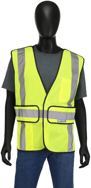 Safety Works High Visibility ANSI Class II Type R Breakaway Safety Ves ...