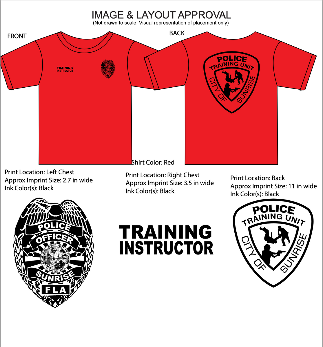Sunrise Training Uniforms Shirts – InUnison Apparel